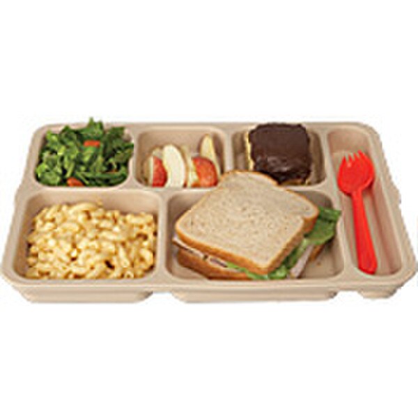 COOK'S 6 COMPARTMENT FLEX TRAY | ICS Jail Supplies