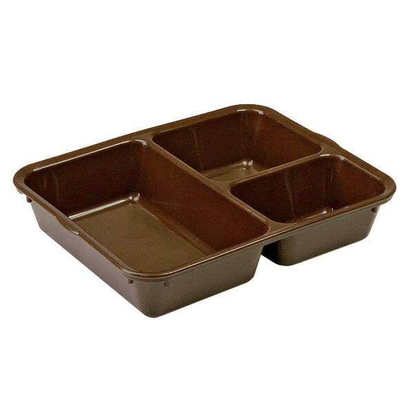 JONESZYLON LARGE 3 COMPARTMENT TRAY | ICS Jail Supplies
